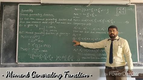 Moments And Moment Generating Function Example On Discrete Random
