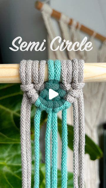 animacords on Instagram Semi Circle pattern beginning macrame Macramé fiberartusa