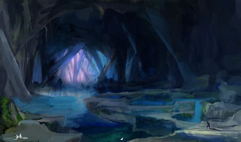 Artstation Inside Cave Environment
