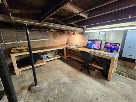 First Basement Workbench For Hobbies And Small Projects During The