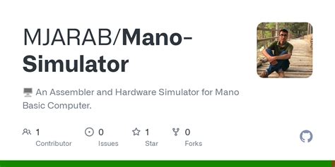github mjarab mano simulator 🖥️ an assembler and hardware simulator for mano basic computer 🖥️