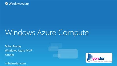 Windows Azure Compute Ppt