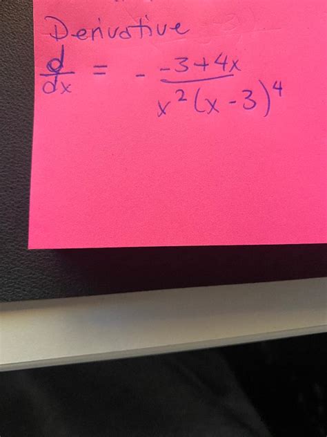 Solved Deriudtive Dxd −x2 X−3 4−3 4x