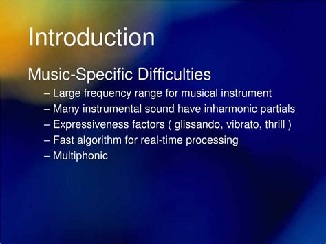 Ppt An Overview Of Pitch Detection Algorithms Powerpoint Presentation