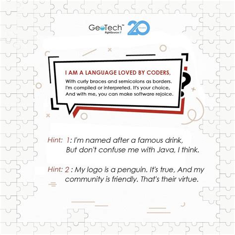 codingriddle riddles quiztime puzzles geotech geotech infoservices