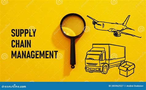 Supply Chain Management Concept Scm Is Shown Using The Text Stock Image
