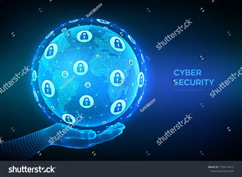 107 World Cyber Security Hand Earth Globe World Map Images Stock