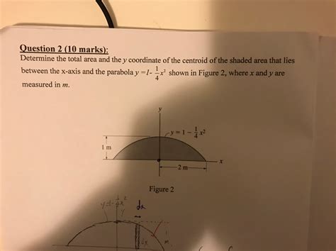 Solved Question 2 10 Marks Determine The Total Area And Chegg Com