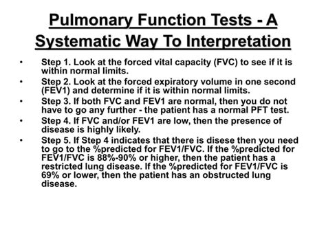 Clinical Approach Pulmonary Function Test Ppt