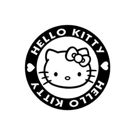 Hello Kitty Logo Black And White