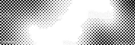 하프톤 그라데이션만화 스타일의 벡터 배경 복고풍 팝 아트 디자인입니다 긴 수평 배너 0명에 대한 스톡 벡터 아트 및 기타 이미지 0명 검은색 그라데이션 Istock