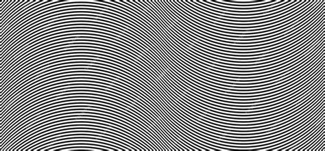 Premium Vector Op Art Wave Seamless Pattern Stripe Lines Monochrome