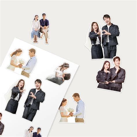 커플 스티커 사진 외곽선을 따서 스티커 만들면 어떤 느낌일까