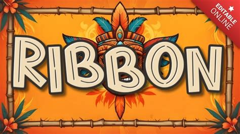 Ribbon Tiki Font Text Effect Generator