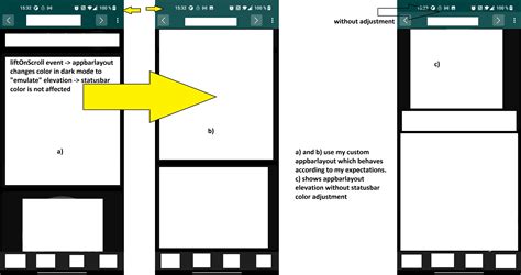 AppBarLayout Match Status Bar Color LiftOnScroll Issue 2919