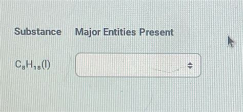 For Each Of The Following Identify The Formulas Of Chegg
