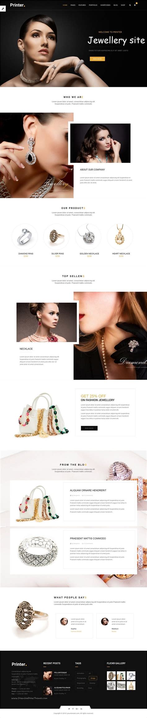 Printer Responsive Multi Purpose Html5 Template Html5 Templates Simple Website Design