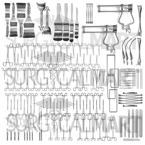 9 Surgical Instruments Set For Vaginal Dandc Laparotomy Ob Gyn