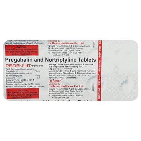 Pbren Nt 7510mg Tablet 10s Price Uses Side Effects Substitutes