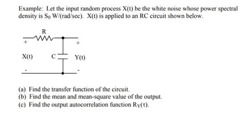 Solved Example Let A Random Process X T Have An Chegg Com