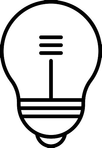 전기 램프 간단한 미니멀리즘 개요 아이콘입니다 웹 사이트 서점 상점 상점에 적합합니다 최소한의 윤곽선 스타일로 편집 가능한 획 0명에 대한 스톡 벡터 아트 및 기타 이미지