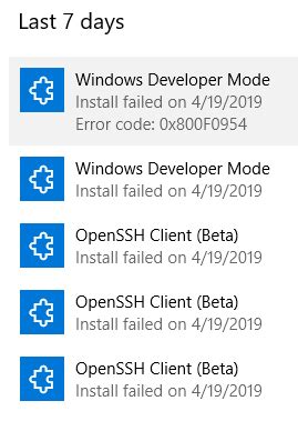 Windows Installing OpenSSH Beta Failed Super User