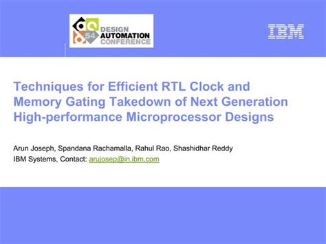 Techniques For Efficient Rtl Clock And Memory Gating Takedown Of Next