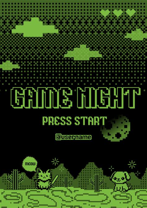Retro 8 Bit Game Night Letterhead Brandcrowd Letterhead Maker Retro 8 Bit Game Night Letterhead Brandcrowd Letterhead Maker