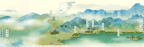 杭州山水长卷2 花瓣网