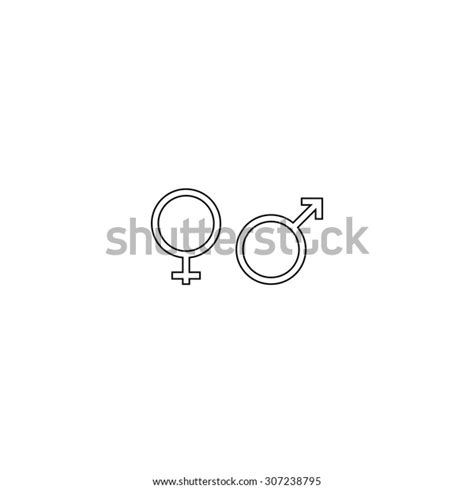 Sex Symbol Outline Black Simple Symbol Stock Illustration 307238795 Shutterstock