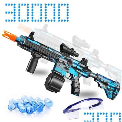 ₩69074에서 총 장난감 M416 젤 블래스터 15000 하이드로 겔 공 수동 Matic 튄 물 Adt 어린이를위한 전기