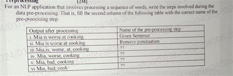 Solved For An Nlp Application That Involves Processing A