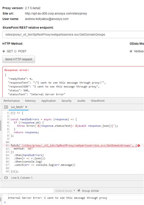 Incorrect Proxying Of WebFaultException Issue Koltyakov Sp Rest Proxy GitHub