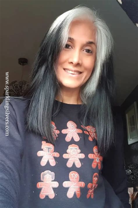 Fauzias Black To White Hair Transition Sparklingsilvers