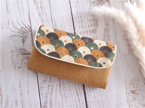 Portefeuille Femme Tissu Tout En Un Portemonnaie Protège Etsy France
