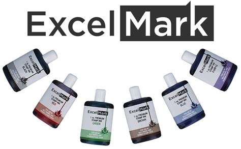 ExcelMark Premium Self Inking Stamp Refill Ink Oz Black Amazon Ca Office Products