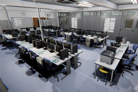 Japanese School Computer Classroom 3d Environments Unity Asset Store