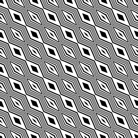 Vector Seamless Diagonal Geometric Pattern With Black And White
