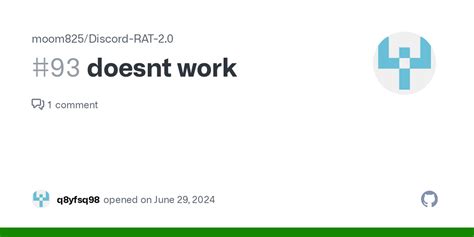 Doesnt Work Issue 93 Moom825 Discord RAT 2 0 GitHub