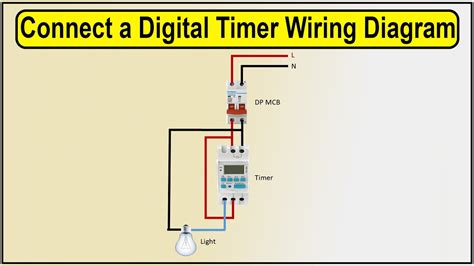 How To Make Connect A Digital Timer Wiring Diagram Digital Timer Switch Setting Youtube