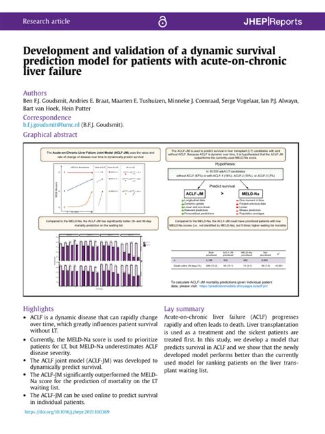 Development And Validation Of A Dynamic Survival Pdf Receiver