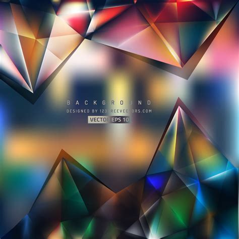 Abstract Dark Color Polygonal Triangular Background Design