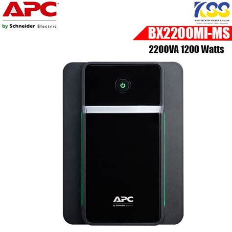 Apc Bx2200mi Ms Ups 2200va 1200watt เครื่องสำรองไฟ Avr 4universal Outlet แถบไฟ Led ส่องสว่าง