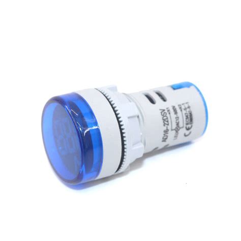 22mm Ac 디지털 Led 디스플레이 전압계 전류계 볼트 전압 전류 주파수 측정기 경고 표시기 신호등 테스터 Ac 전압계
