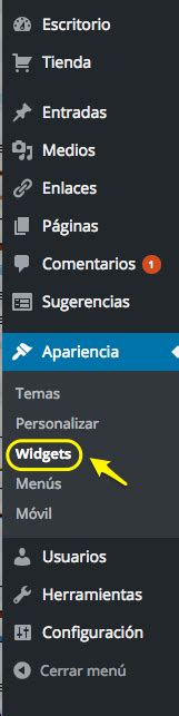 Los Widgets Wordpress De Prueba
