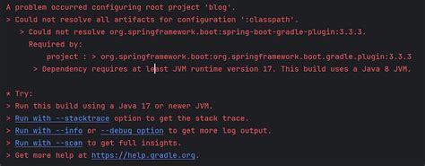 Java Intelij 자바 버전 설정 오류 Dependency Requires At Least Jvm Runtime Version 17 This Build Uses