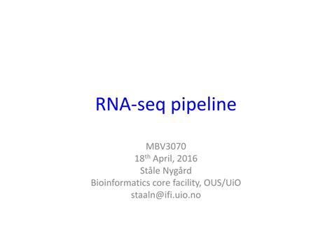 ppt rna seq pipeline gene expression analysis with deseq on galaxy platform powerpoint