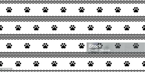 개 발 원활한 패턴 고양이 발자국 프랑스어 불독 아이콘 벡터 강아지 새끼 고양이 만화 낙서 웨이브 격리 반복 벽지 타일 배경 일러스트 레이 션 클립 아트 강아지 뼈다귀에