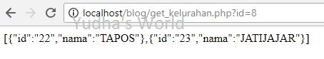 PHP MySQL JQuery Chained Combobox Yudha S World
