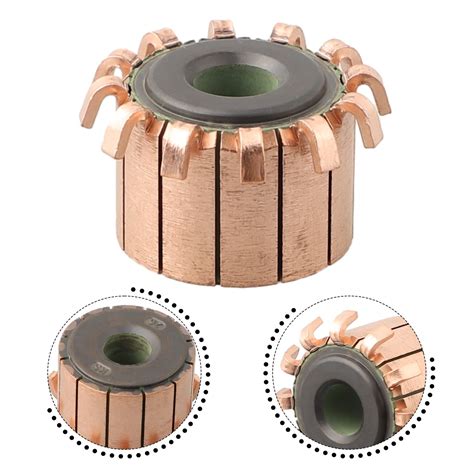 1pcs 23 X 8 X 17 18 Mm 12p Teeth Copper Hook Type Electrical Motor Commutator
